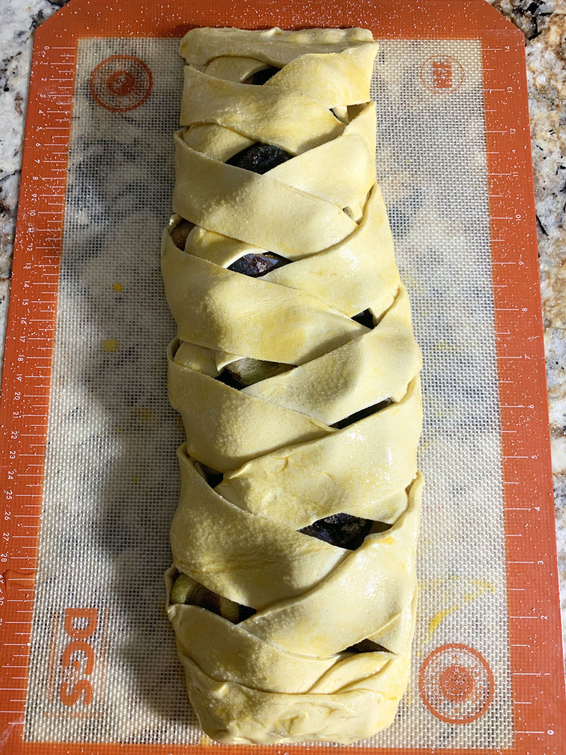 Puff Pastry Plum Plait. – Olga's Confections