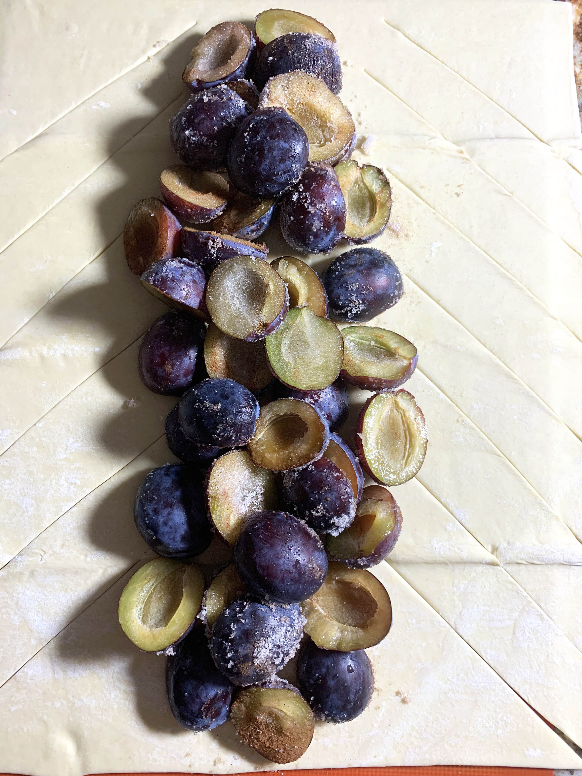 Puff Pastry Plum Plait. – Olga's Confections